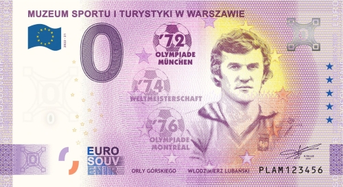 Orły Górskiego - Włodzimierz Lubański - banknot Esouvenir | Banknoty ...